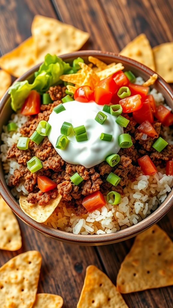 Savory Taco Rice Bowl Recipe